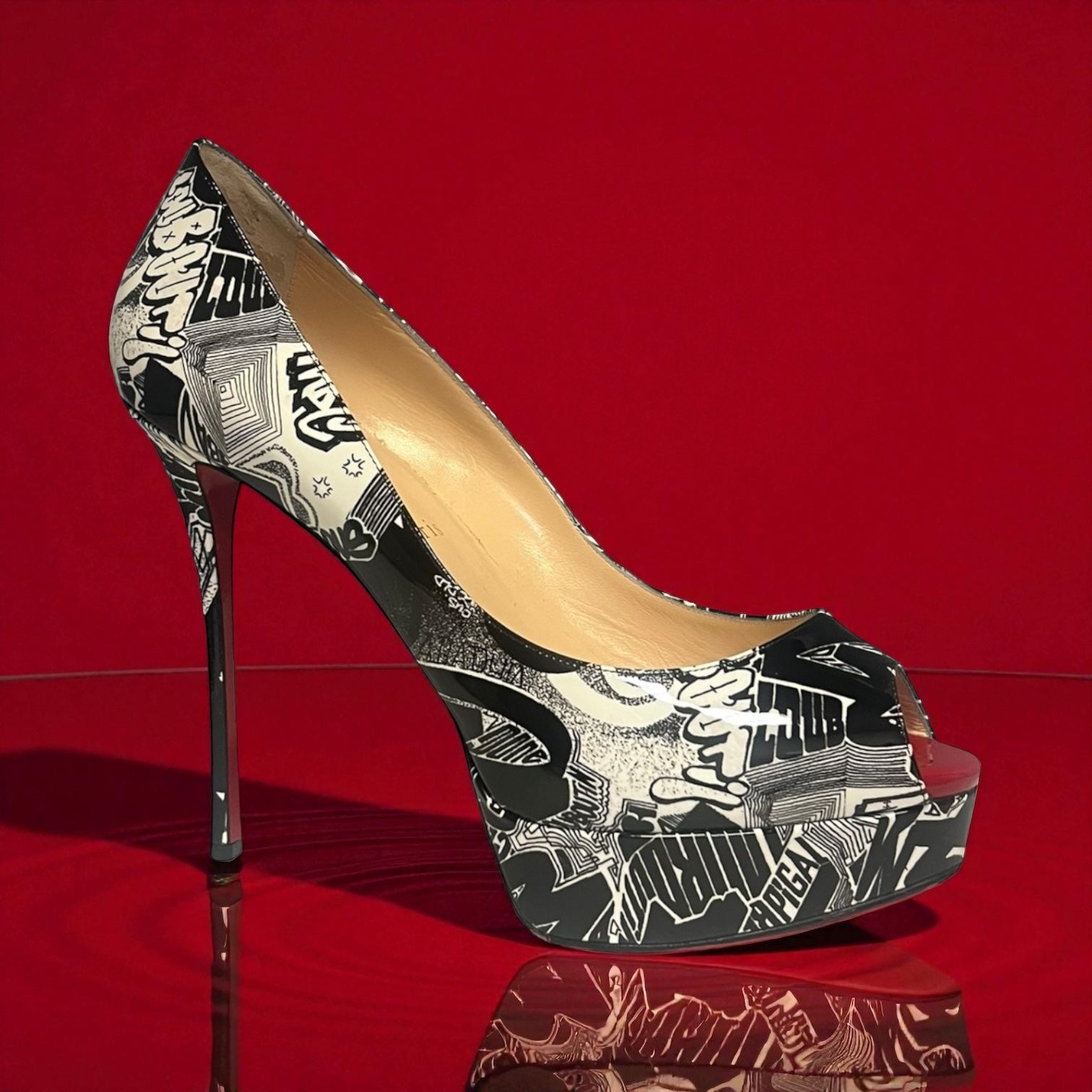CHRISTIAN LOUBOUTIN Fetish Graffiti Pumps | – More Than You Can Imagine